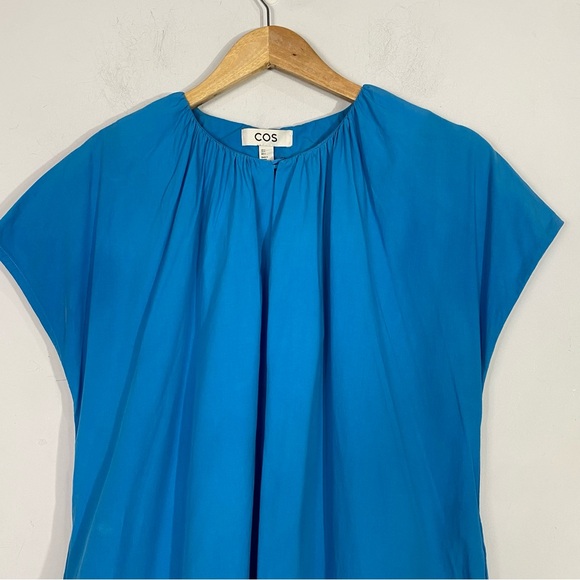 COS | Dresses | Cos Blue Cotton Maxi Dress | Poshmark